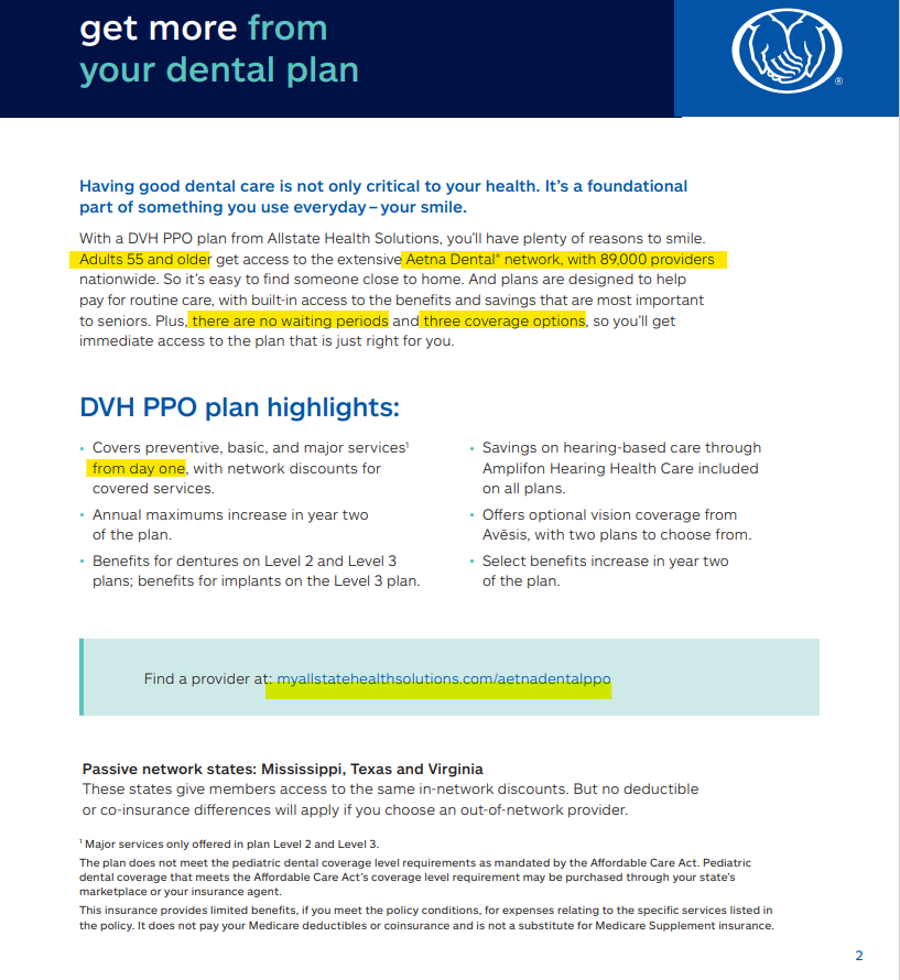 Allstate Senior Dental and Vision Plan – AssetBenefit.com